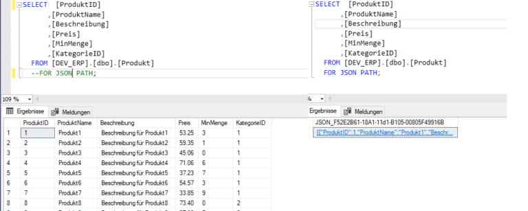 SQL Server und JSON: Laden, Analysieren und Verstehen von JSON-Daten ...