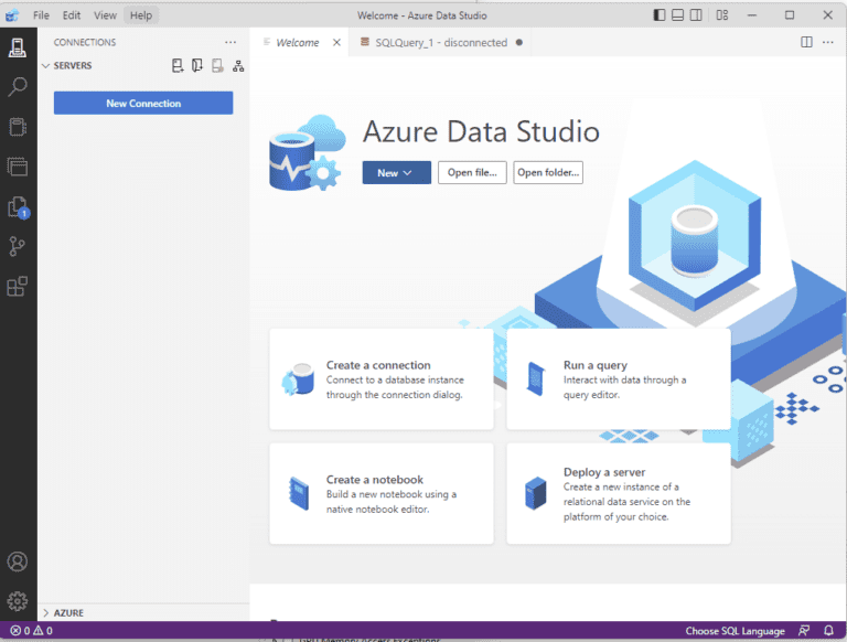 Vergleich: Management Studio vs Azure Data Studi